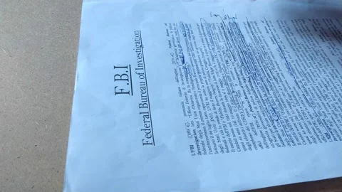 fbi agent with a top secret document for... | Stock Video | Pond5