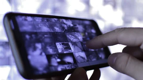 fbi agent using surveillance security mo... | Stock Video | Pond5