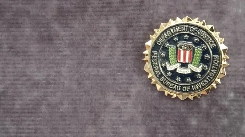 FBI Department of Justice Emblem / Crest | Stock Video | Pond5