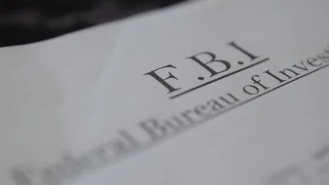 fbi top secret document on the office of... | Stock Video | Pond5