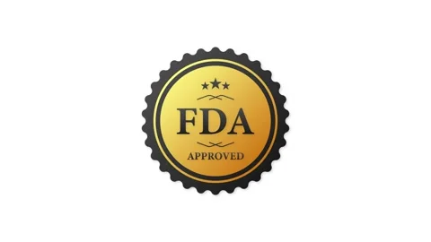 FDA approved gold rubber stamp on white ... | Stock Video | Pond5