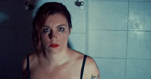 fear of reality - obsessed girl escaping... | Stock Video | Pond5