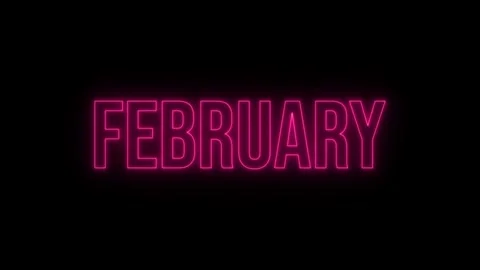 February In Neon Stock Videos – Royalty-Free HD & 4K Videos