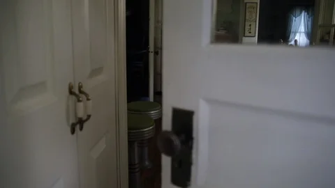 Federal style home front door swinging o... | Stock Video | Pond5