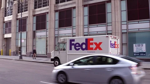 Fedex Truck For Cargo Package Stock Footage ~ Royalty Free Stock Videos ...