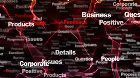 FEEDBACK Keywords Animation, Background,... | Stock Video | Pond5