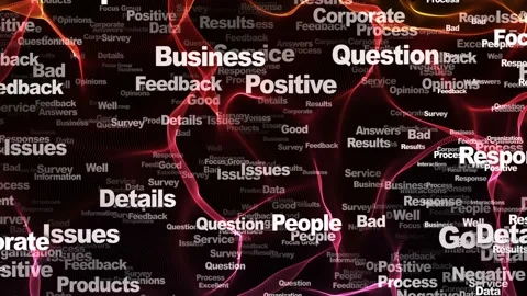 FEEDBACK Keywords Animation, Background,... | Stock Video | Pond5