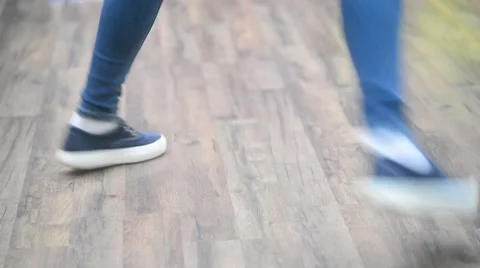 Girls Feet On Dance Floor Stock Footage ~ Royalty Free Stock Videos | Pond5