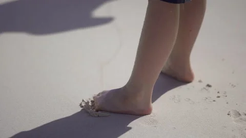 Kid Feet Sand Beach Stock Videos – Royalty-Free HD & 4K Videos