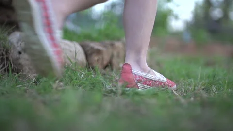 Kids Feet Running Stock Footage ~ Royalty Free Stock Videos | Pond5