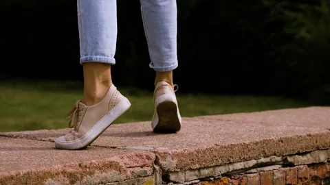 Feet of modern female dancer dancing on ... | Stock Video | Pond5