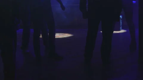The feet of people dancing on the dance ... | Stock Video | Pond5