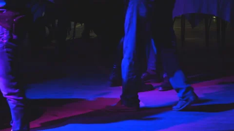 Feet of people dancing a slow dance in a... | Stock Video | Pond5
