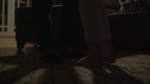 The Feet of a Romantic Couple Dancing To... | Stock Video | Pond5