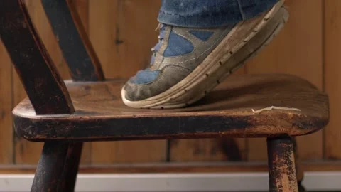 Stool Feet Stock Video Footage | Royalty Free Stool Feet Videos | Pond5