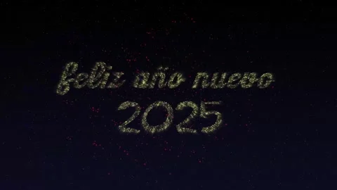 Feliz Año Nuevo (Happy New Year) 2025 -... | Stock Video | Pond5