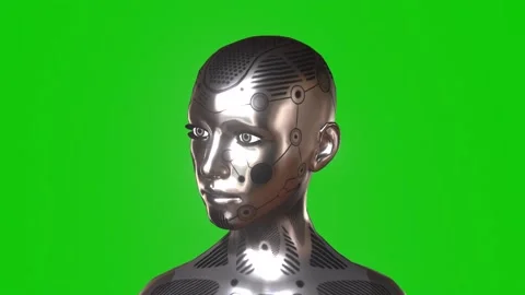 Green Screen Robot Stock Video Footage | Royalty Free Green Screen ...