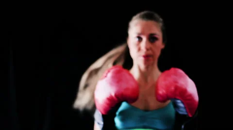 Female Boxing Camera Stock Video Footage | Royalty Free Female Boxing ...