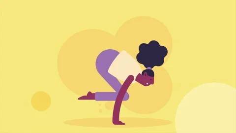 female athlete practicing exercise anima... | Stock Video | Pond5