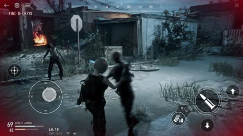 Female character defeated by the zombies... | Stock Video | Pond5