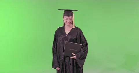 Female College University Graduate on Gr... | Stock Video | Pond5
