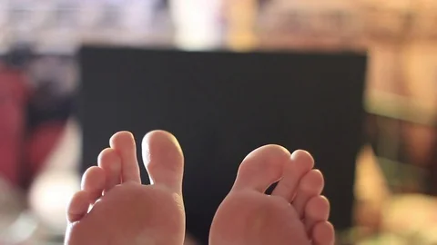 female feet closeup | Stock Video | Pond5