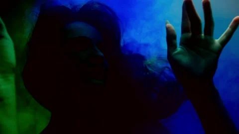 female figure underwater, lady is floati... | Stock Video | Pond5