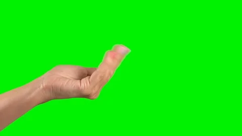 female hand in beckoning gesture isolate... | Stock Video | Pond5
