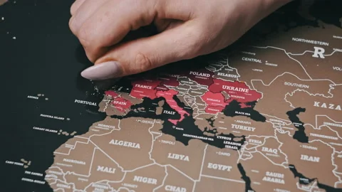 Spain World Map Stock Video Footage | Royalty Free Spain World Map ...