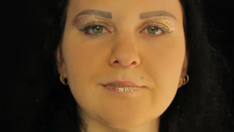 A female hand shares her lip makeup with... | Stock Video | Pond5