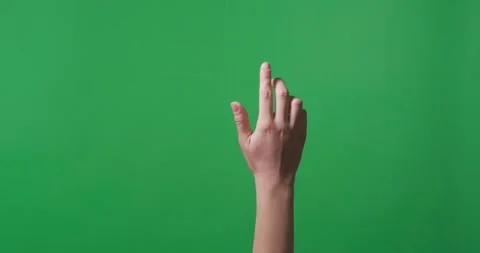 Female hand sliding to virtual screen on... | Stock Video | Pond5