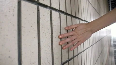 Female hand touching and sliding along t... | Stock Video | Pond5