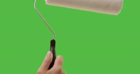Paint Roller Green Screen Stock Videos – Royalty-Free HD & 4K Videos