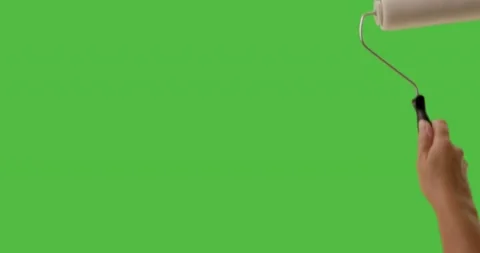 Paint Roller Green Screen Stock Videos – Royalty-Free HD & 4K Videos