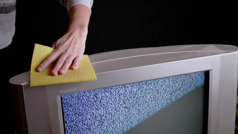 Female Hand Wipes Dust with a Yellow Rag... | Stock Video | Pond5