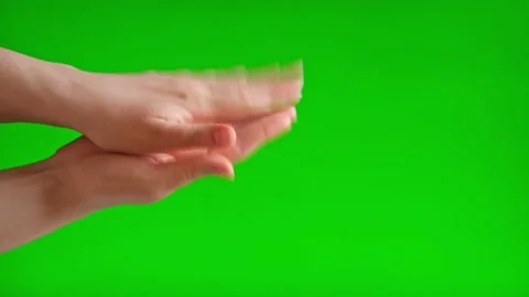 Female Hands applauding clapping on gree... | Stock Video | Pond5