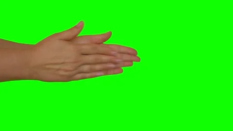 Female Hands are clapping on green scree... | Stock Video | Pond5