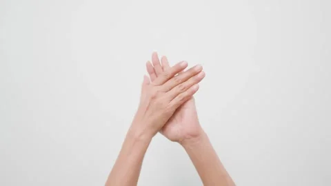 Female hands clapping to congratulate. O... | Stock Video | Pond5