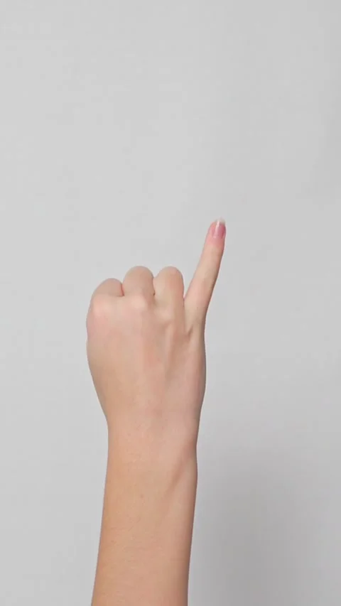 female hands counting to five on a white... | Stock Video | Pond5