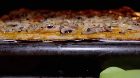Female Hands Pull Out Finishes Pizza of ... | Stock Video | Pond5