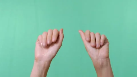 Female Hands Waving, Goodbye on Isolated... | Stock Video | Pond5