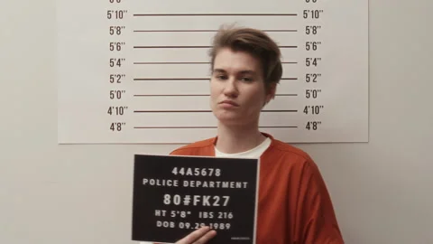 Female Inmate Posing for Camera during P... | Stock Video | Pond5