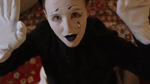 Female Mime Stock Footage ~ Royalty Free Stock Videos | Pond5