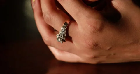 Female Model Hand with Ring | Stock Video | Pond5