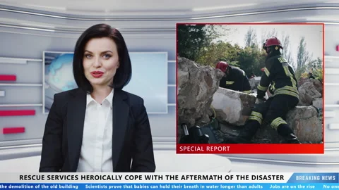 News Reporter Disaster Stock Video Footage | Royalty Free News Reporter ...