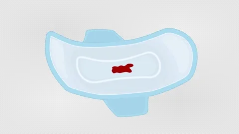 Female padding. Animation menstruation. ... | Stock Video | Pond5