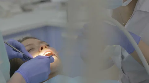Female patient getting treatment with de... | Stock Video | Pond5