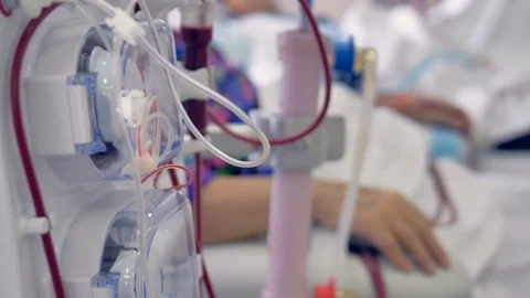 Female patient hand giving blood. Blood ... | Stock Video | Pond5