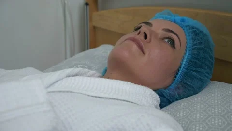 Female Patient Rest Lying on Bed In Hosp... | Stock Video | Pond5