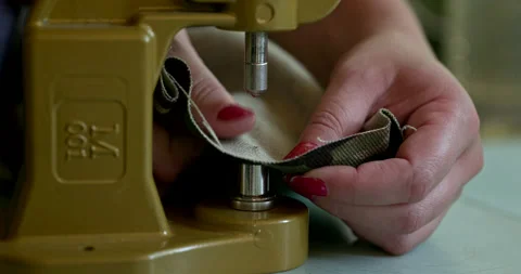 Female Seamstress Sew Military Uniform a... | Stock Video | Pond5